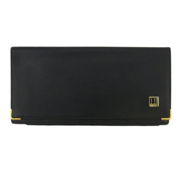 Dunhill | Bags | Dunhill Length Wallet Logo Plate Leather Auth | Poshmark